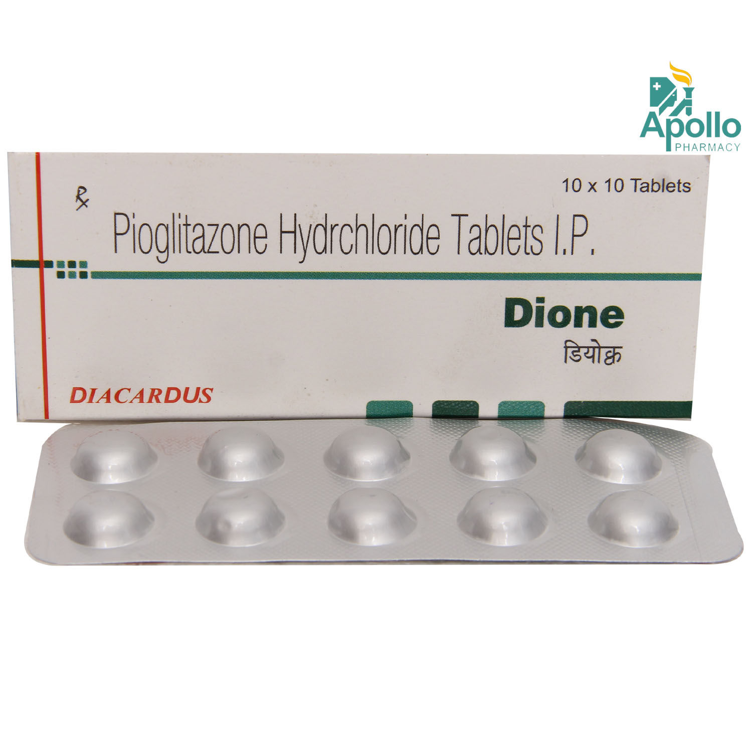 Dione Tablet 10's Price, Uses, Side Effects, Composition - Apollo Pharmacy