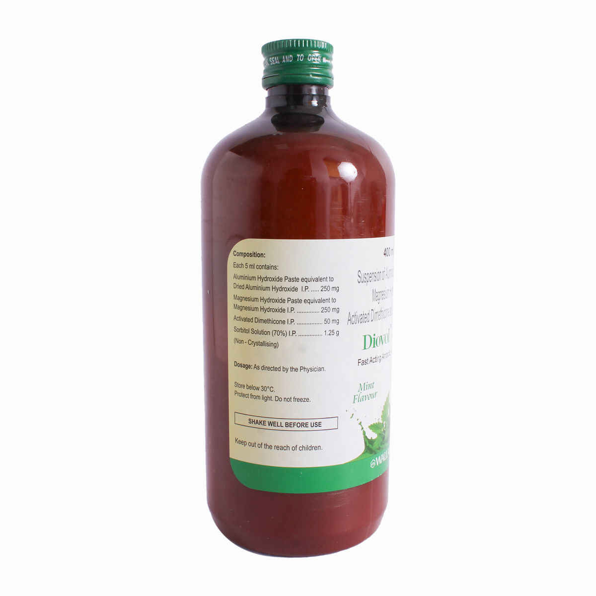 Diovol Sugar Free Mint Oral Solution 400 ml Price, Uses, Side Effects ...