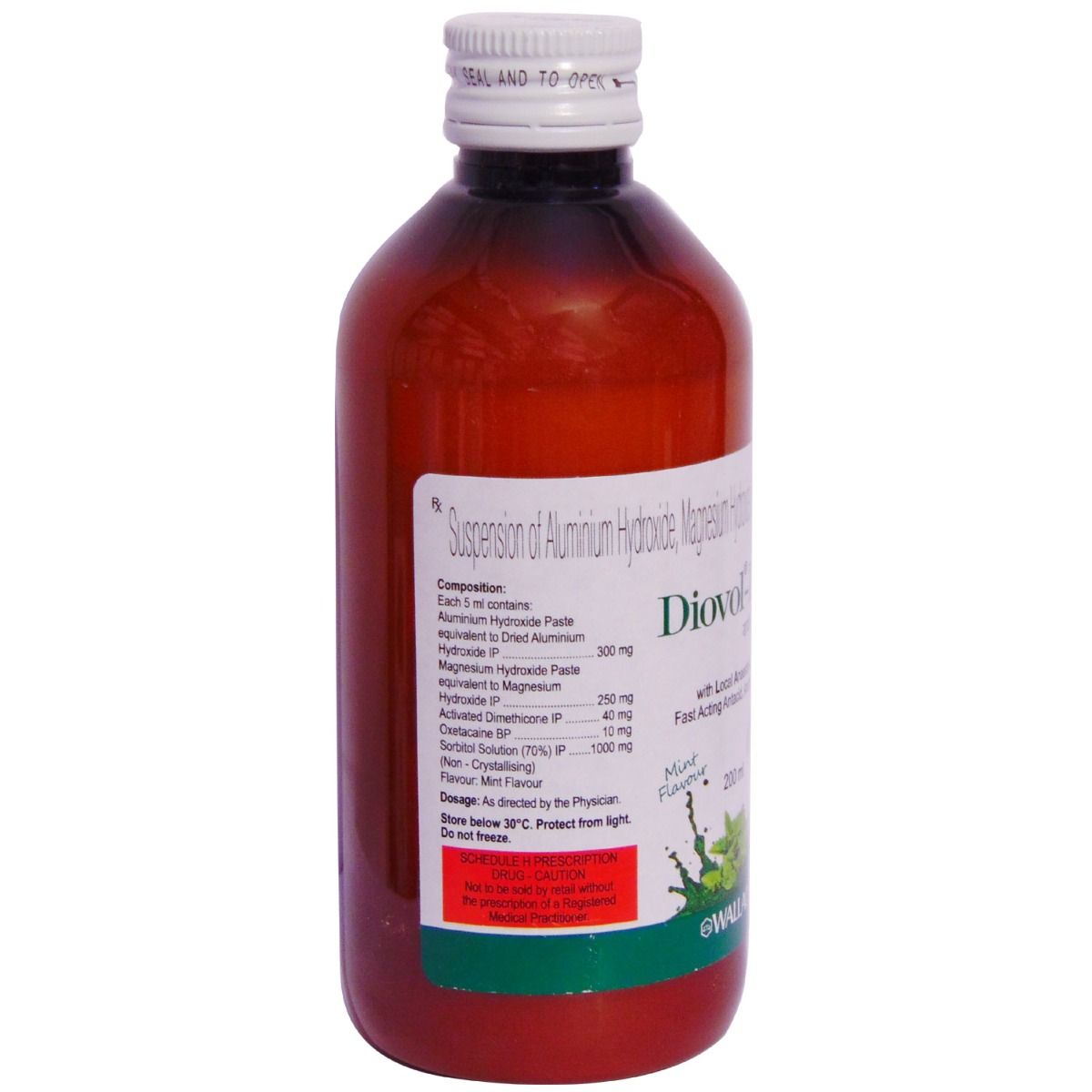 Diovol LA Sugar Free Mint Flavour Oral Solution 200 ml Price, Uses ...