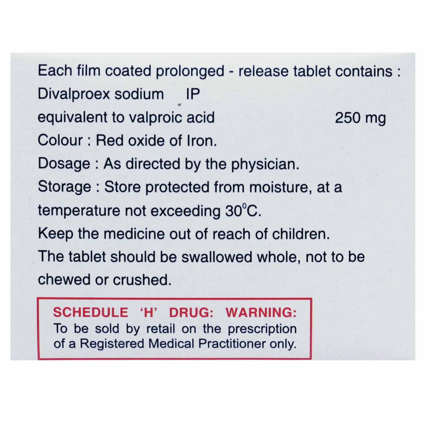 Divalex OD 250 mg Tablet 10's Price, Uses, Side Effects, Composition ...