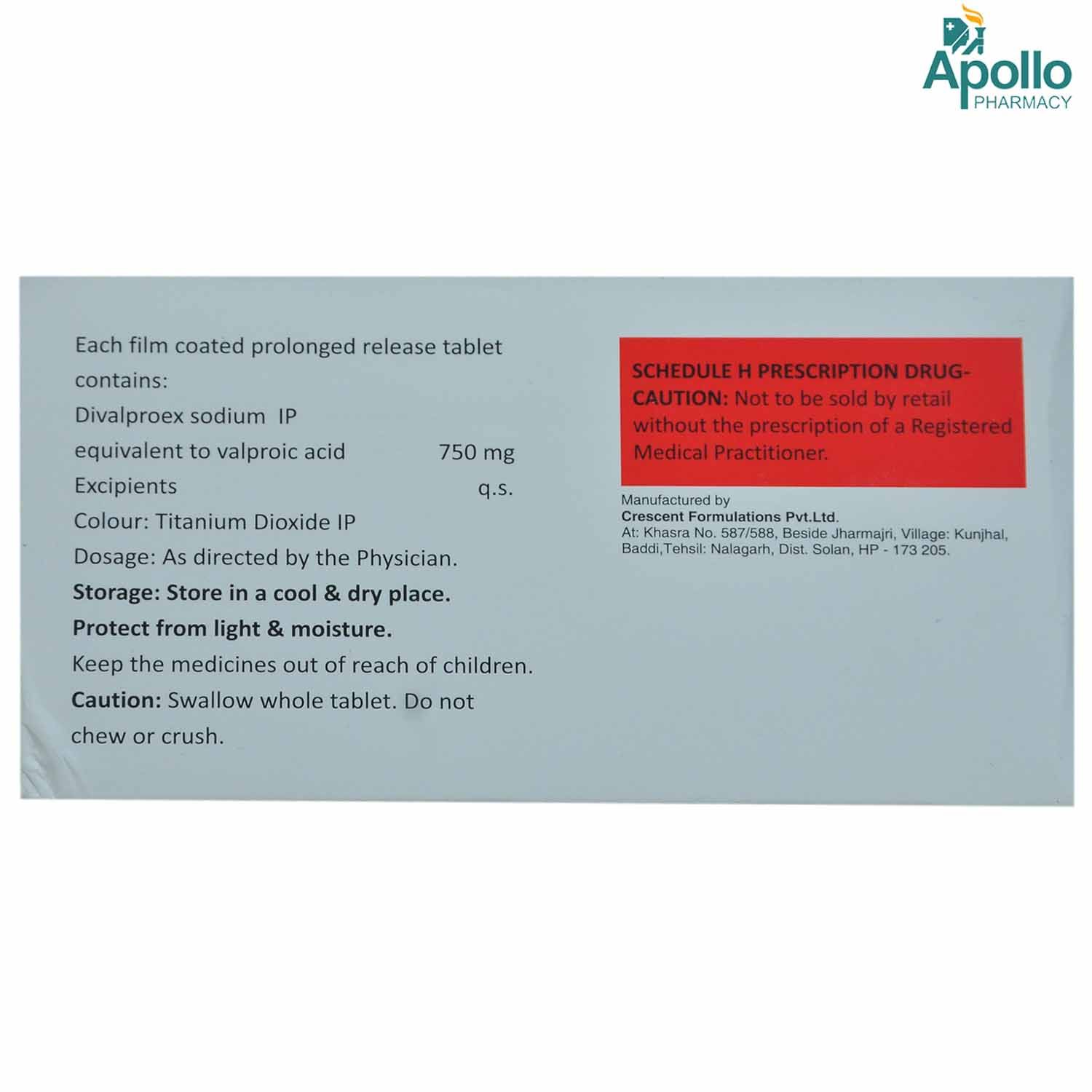 Divalex OD-750 Tablet 10's Price, Uses, Side Effects, Composition ...