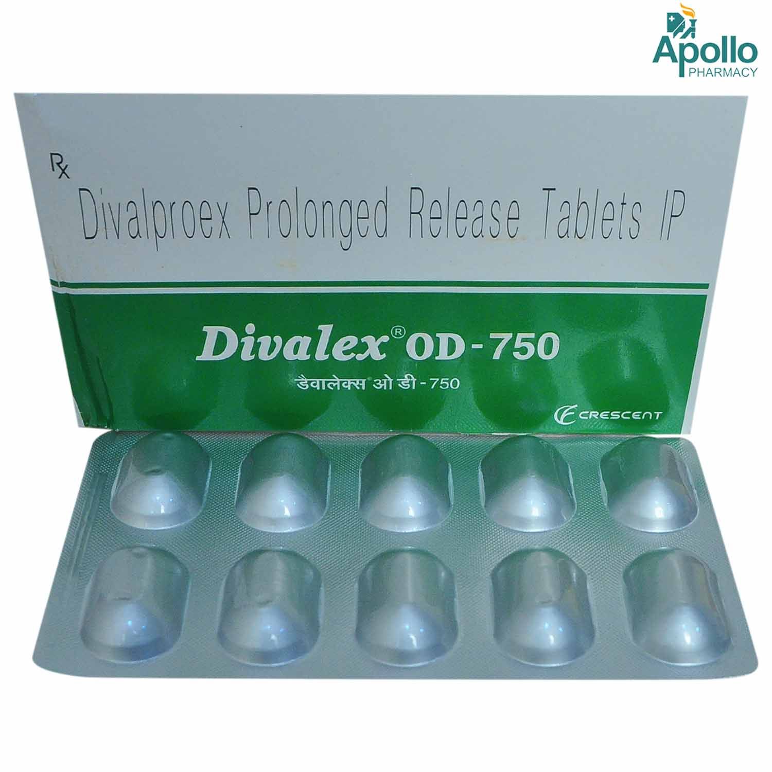 Divalex OD-750 Tablet 10's Price, Uses, Side Effects, Composition ...