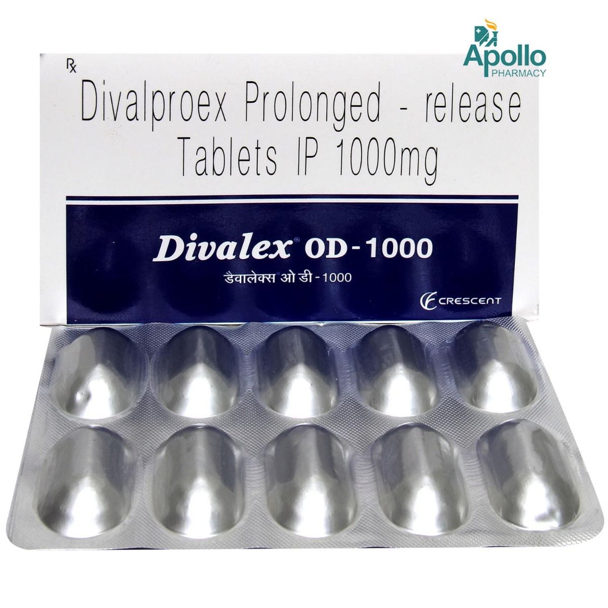 Divalex OD 1000 Tablet 10's Price, Uses, Side Effects, Composition ...