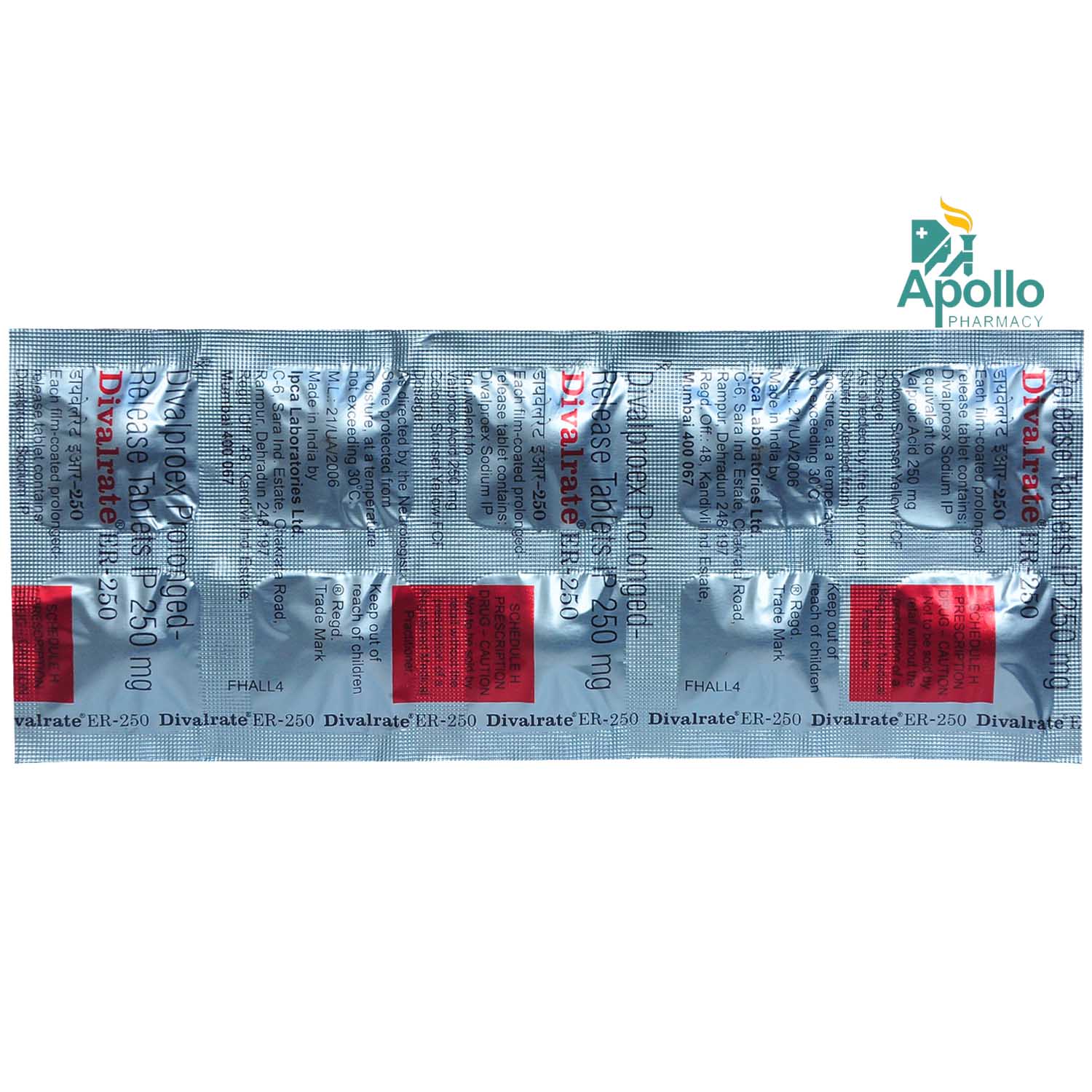 Divalrate ER 250 Tablet 10's Price, Uses, Side Effects, Composition ...