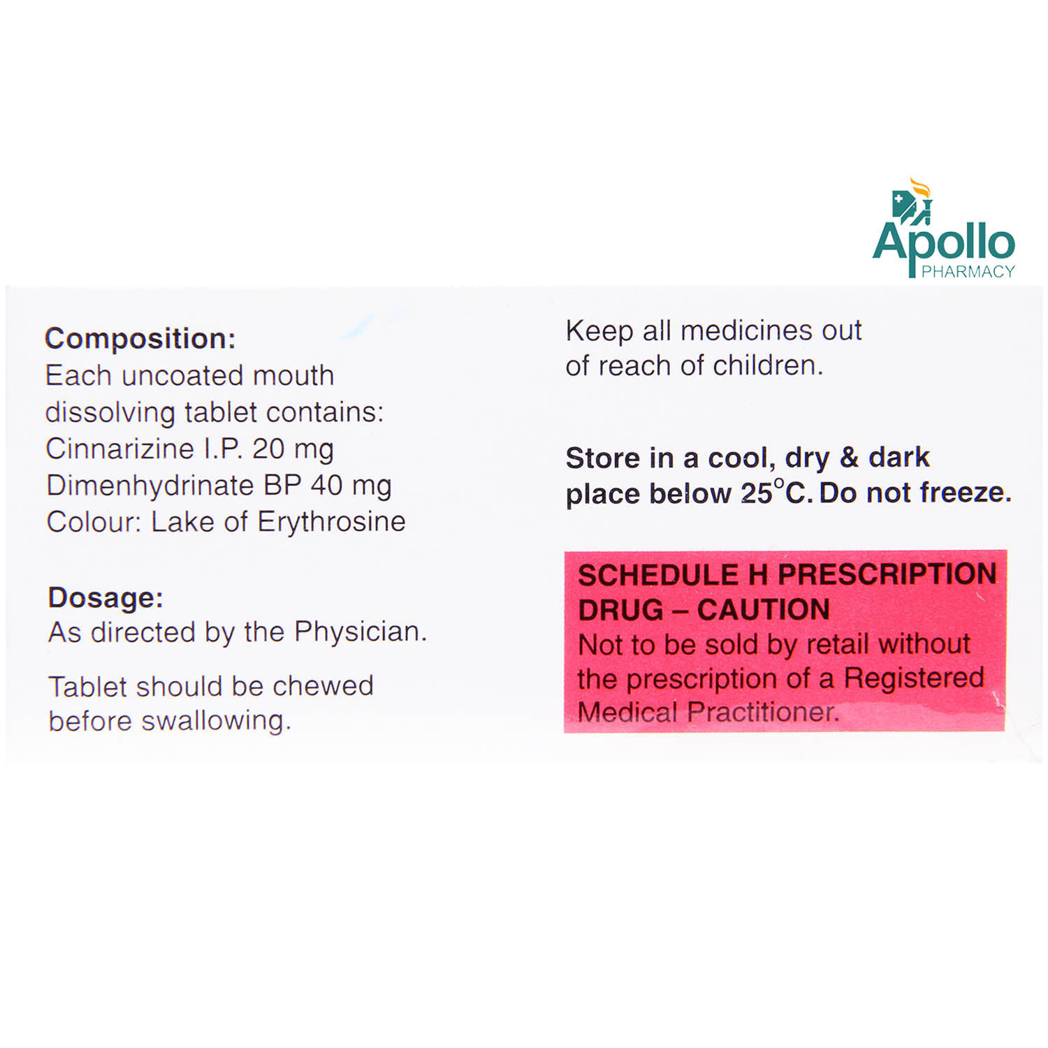 Diziron D Tablet 10's Price, Uses, Side Effects, Composition - Apollo ...