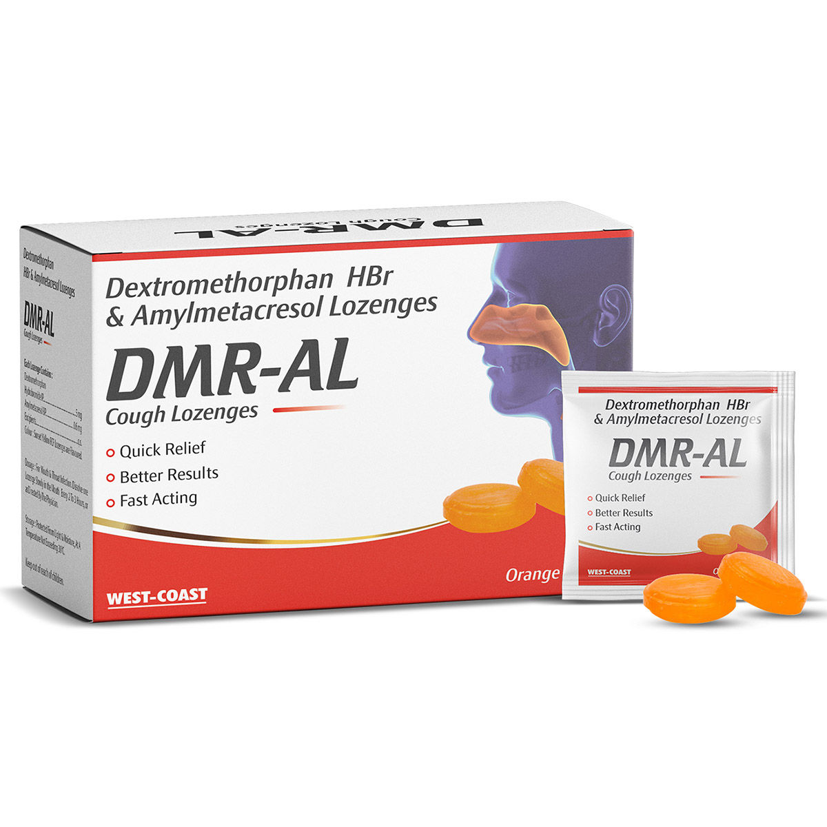 DMR-AL Orange Flavour Cough Lozenges | Uses, Side Effects, Price | Apollo Pharmacy