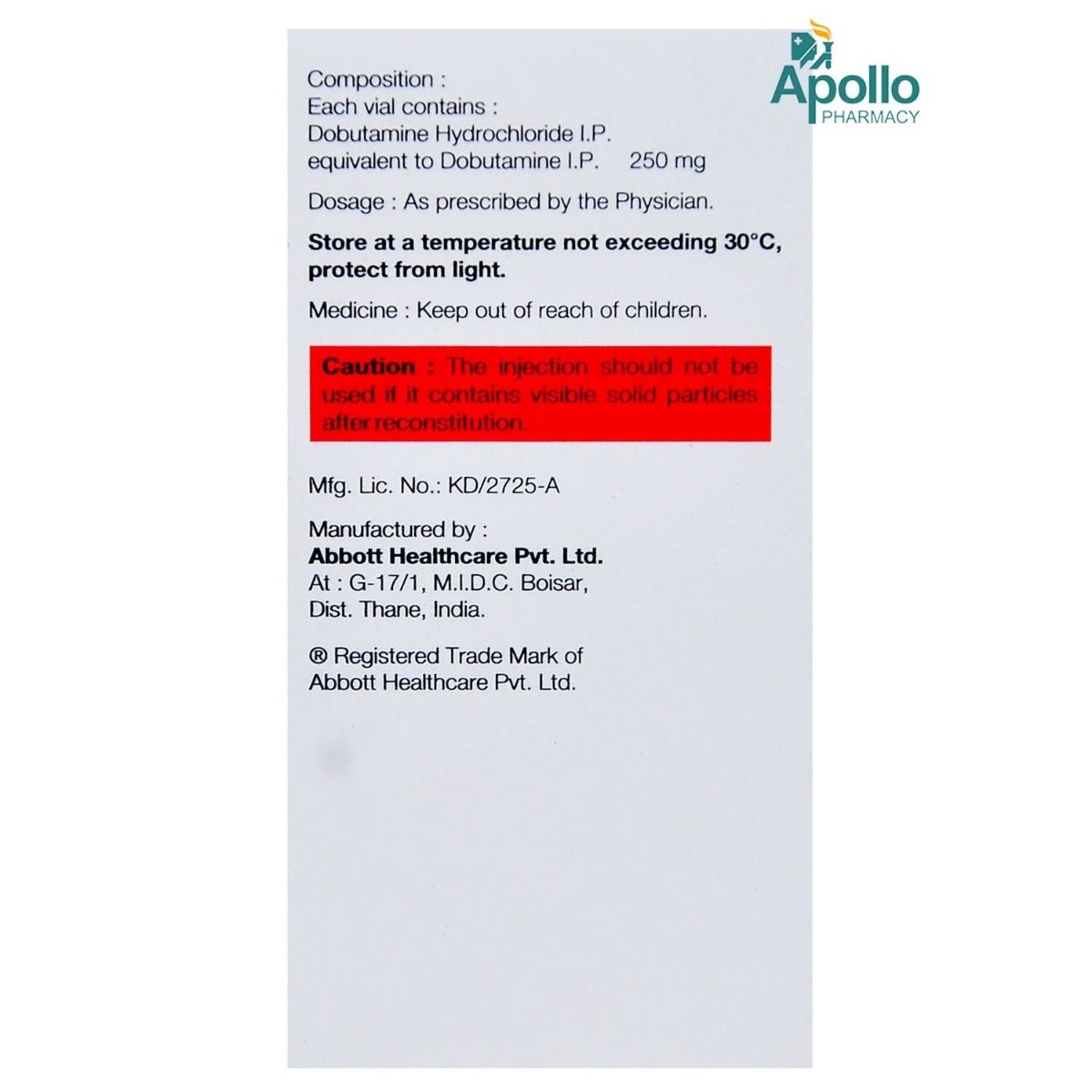 DOBUTREX 250MG INJECTION Price, Uses, Side Effects, Composition ...