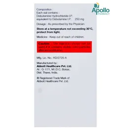 Dobutrex 250 mg Injection | Uses, Side Effects, Price | Apollo Pharmacy