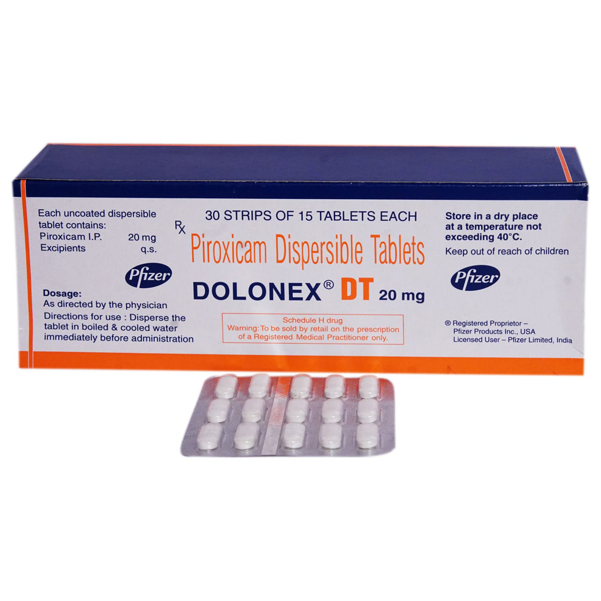Dolonex DT 20 mg Tablet 15's Price, Uses, Side Effects, Composition ...