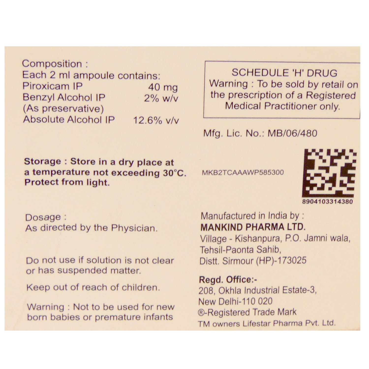 Doloforce Injection 4 x 2 ml Price, Uses, Side Effects, Composition ...