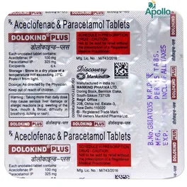 Dolokind Plus Tablet | Uses, Side Effects, Price | Apollo Pharmacy