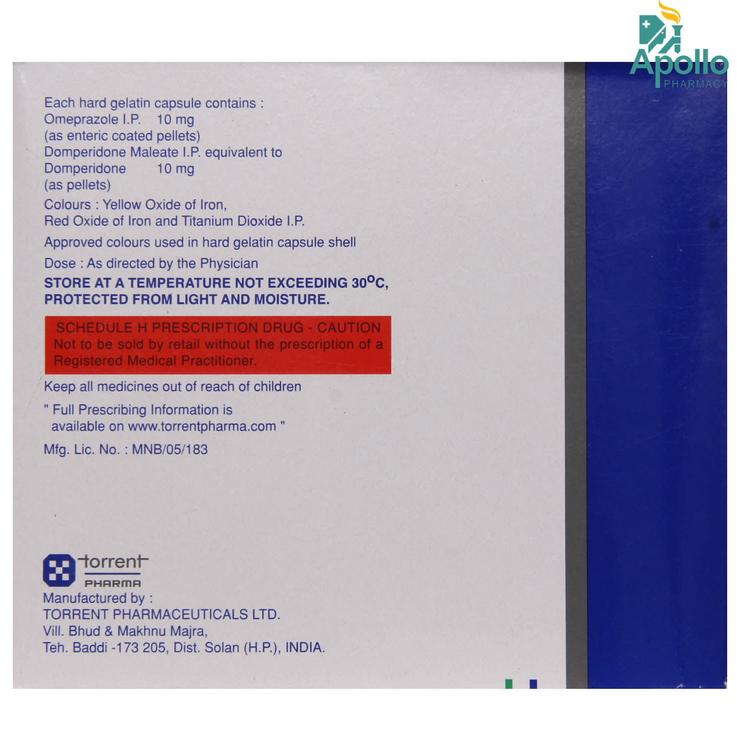 Domstal O Capsule 15's Price, Uses, Side Effects, Composition - Apollo ...