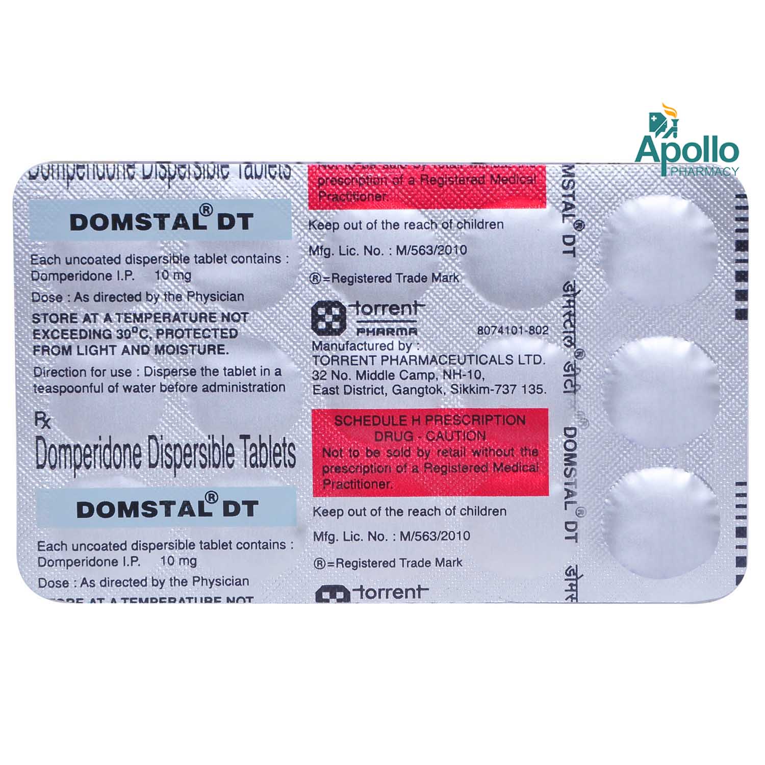 Domstal DT 10 Tablet 15's Price, Uses, Side Effects, Composition ...