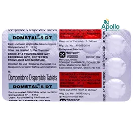 Domstal-5 DT Tablet | Uses, Side Effects, Price | Apollo Pharmacy
