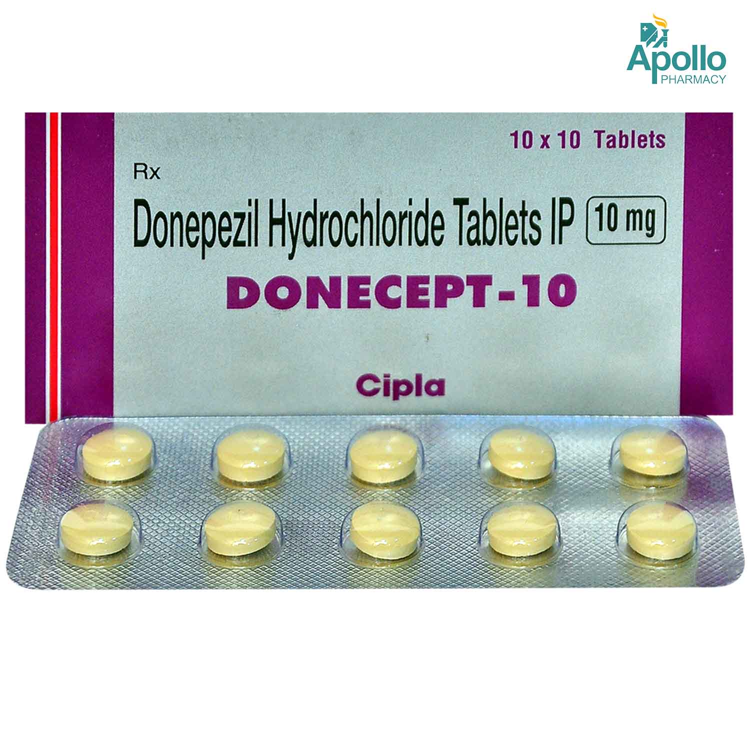 Donecept-10 Tablet 10's Price, Uses, Side Effects, Composition - Apollo ...