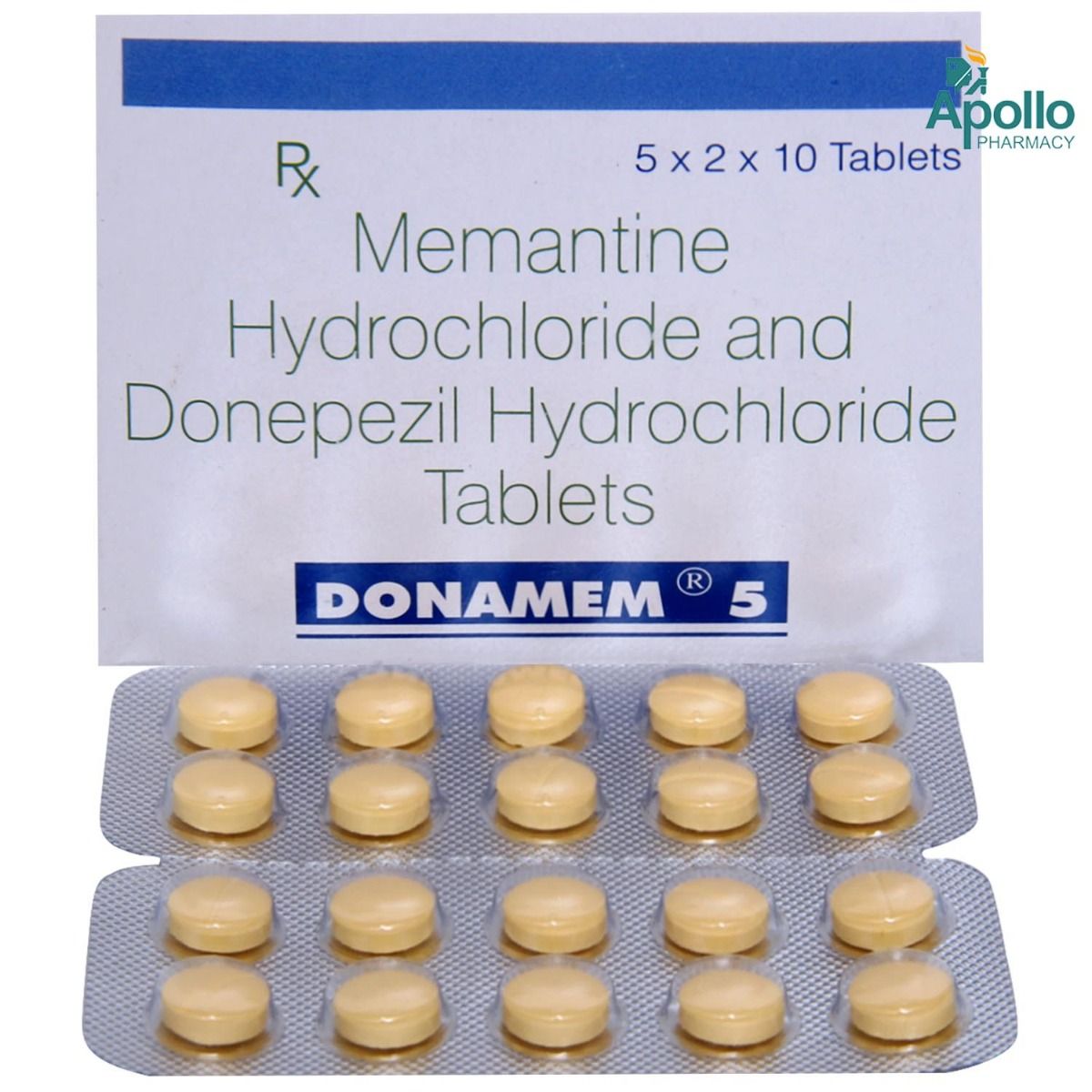 Donamem 5 Tablet | Uses, Side Effects, Price | Apollo Pharmacy