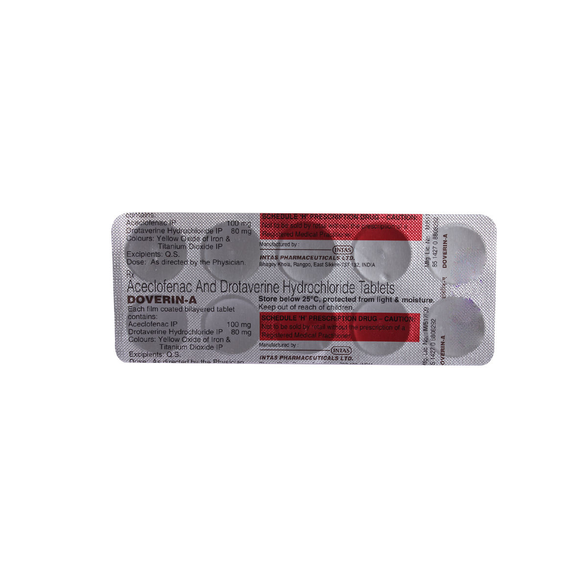 Doverin-A Tablet 10's Price, Uses, Side Effects, Composition - Apollo ...