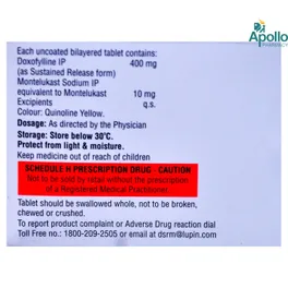 Doxiflo-M Tablet | Uses, Side Effects, Price | Apollo Pharmacy