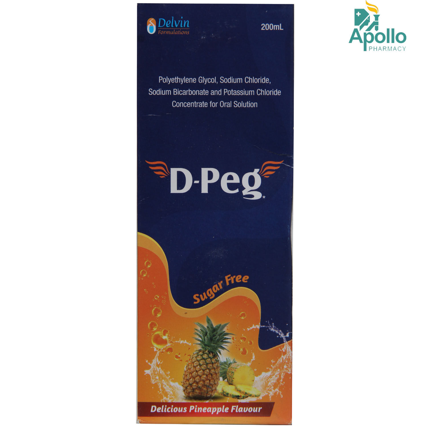 D-Peg Pineapple Flavour Oral Solution | Uses, Side Effects, Price ...