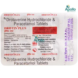 Drotin Plus Tablet | Uses, Side Effects, Price | Apollo Pharmacy