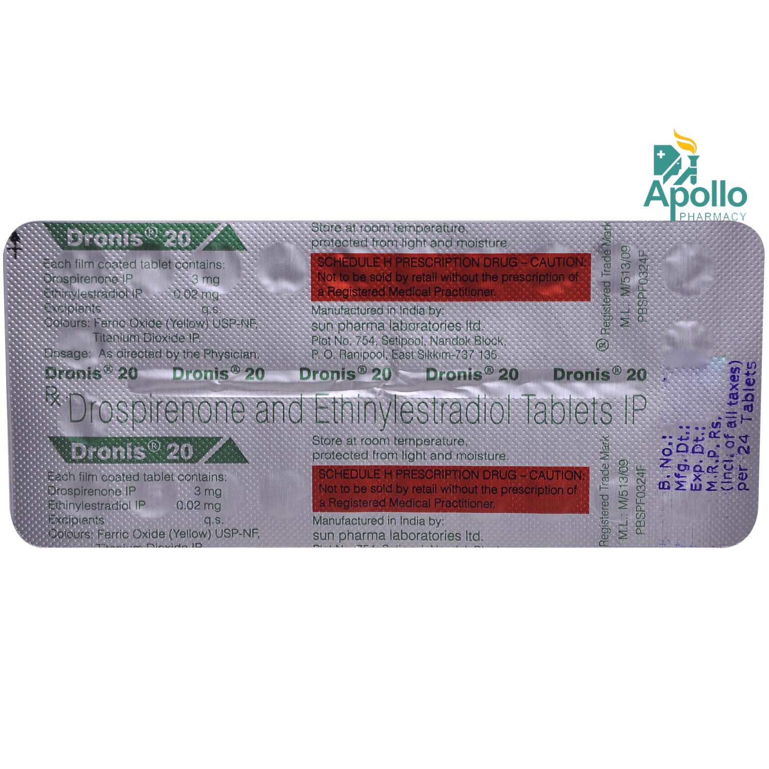 Dronis 20 Tablet | Uses, Side Effects, Price | Apollo Pharmacy