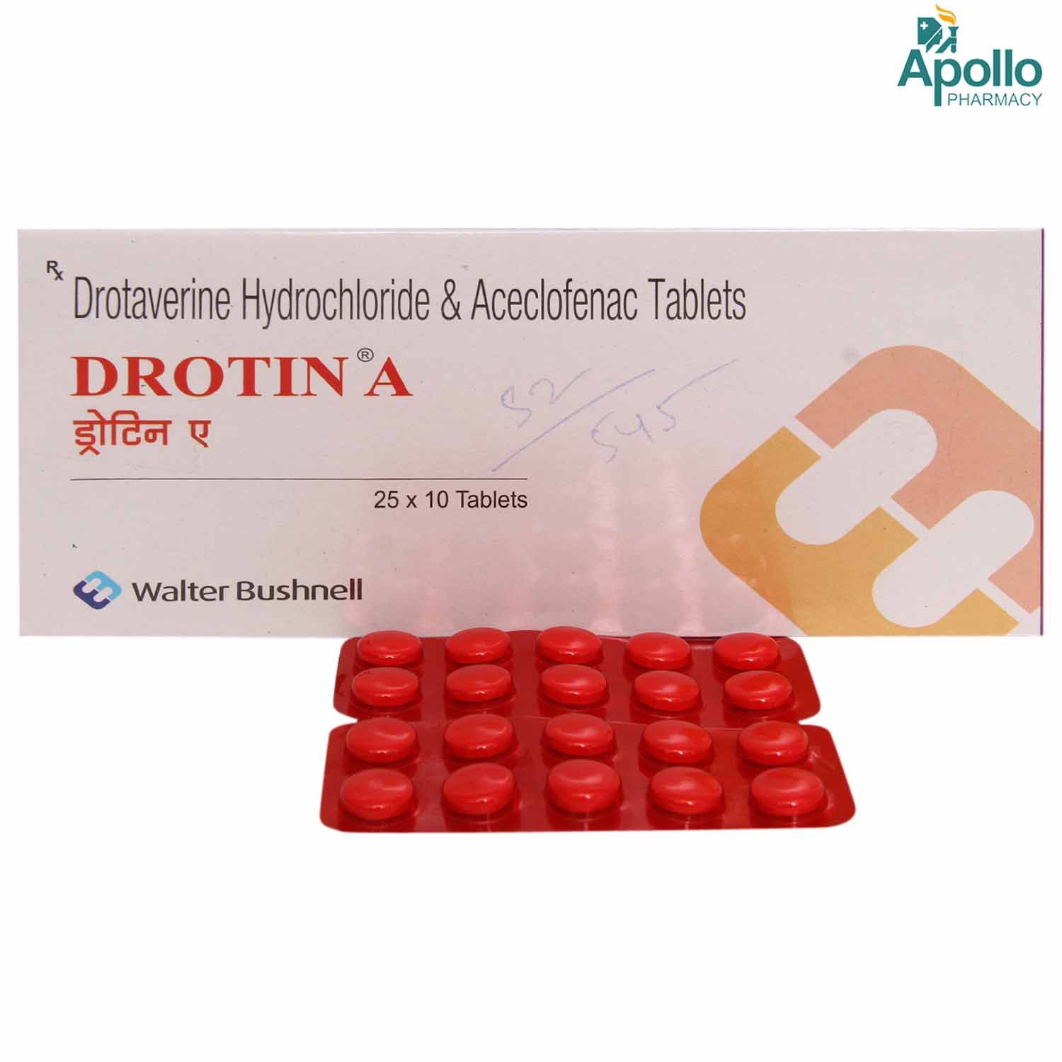 Drotin A Tablet 10's Price, Uses, Side Effects, Composition - Apollo ...