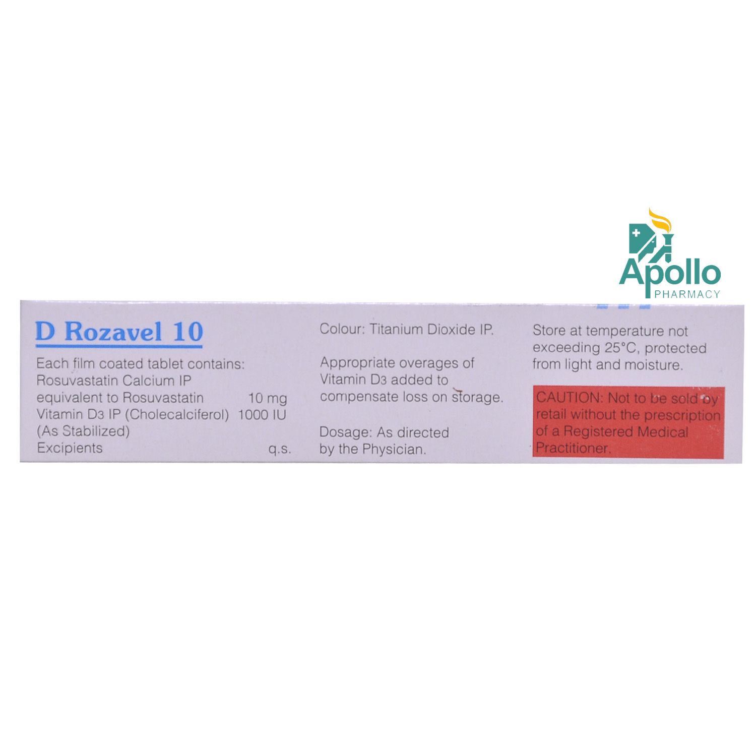 D Rozavel 10 Tablet 10's Price, Uses, Side Effects, Composition ...