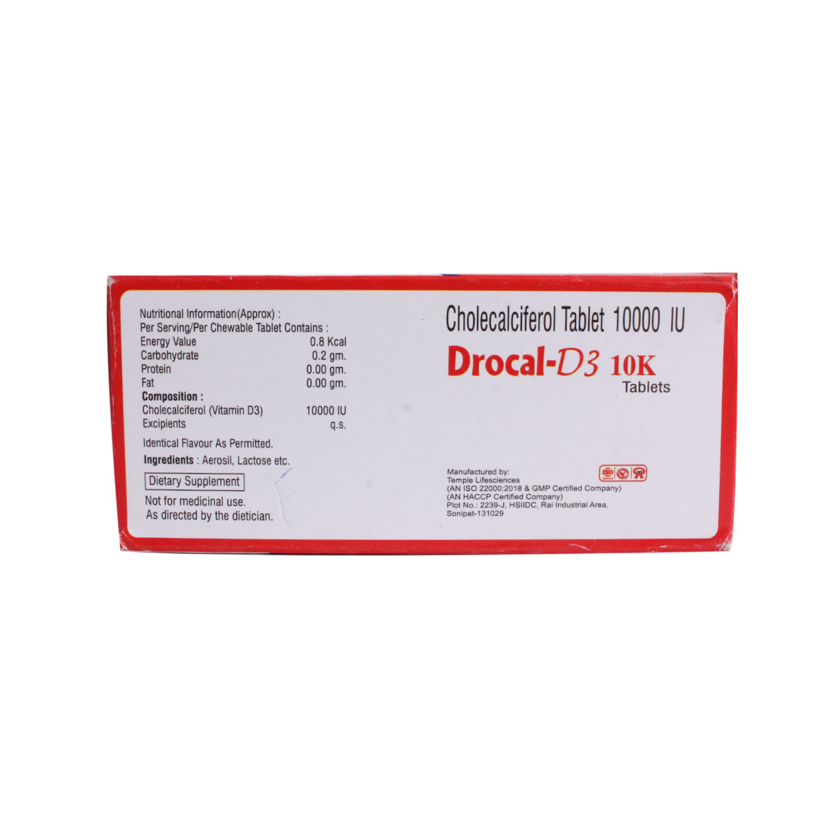 Drocal-D3 10K Tablet 10's Price, Uses, Side Effects, Composition ...