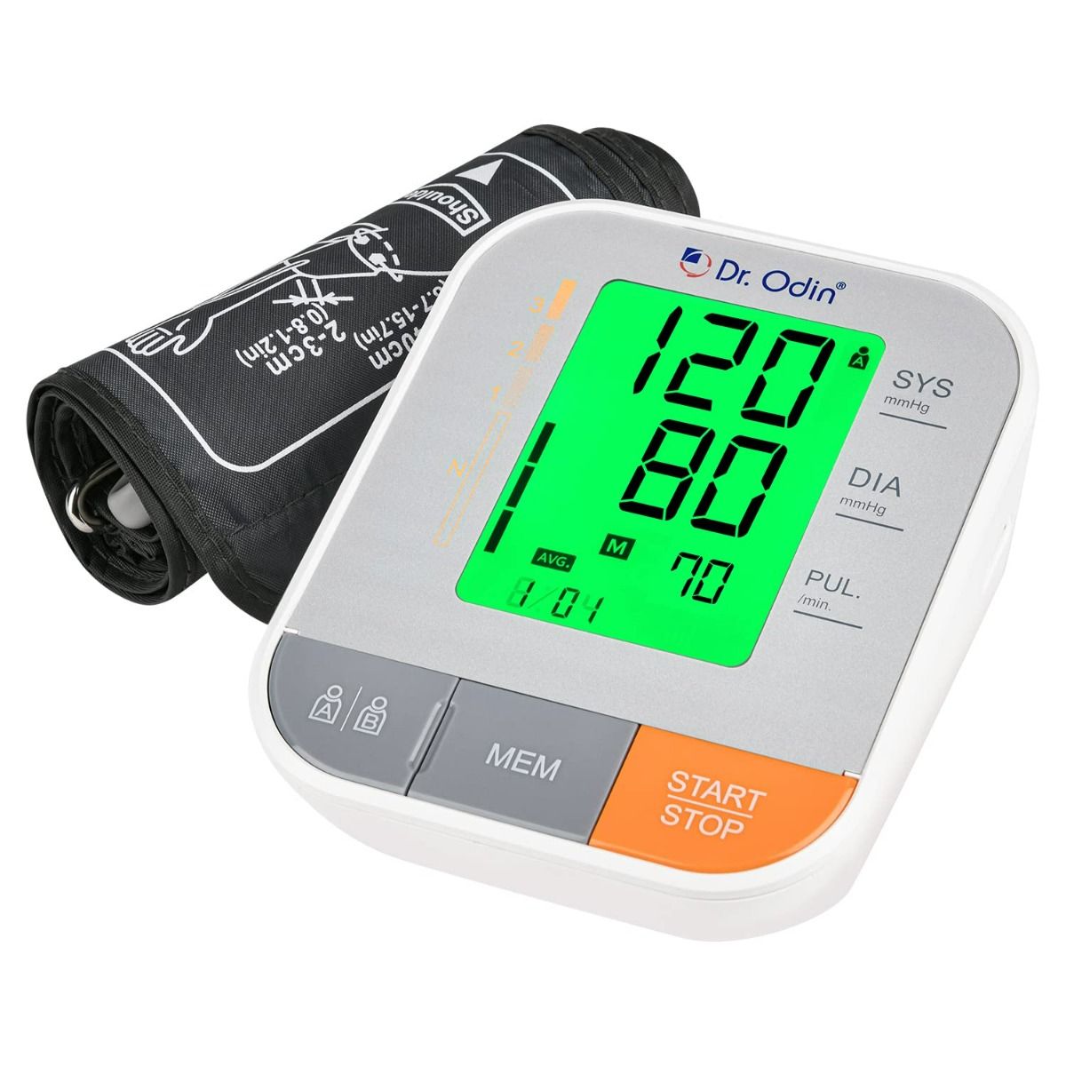 Buy Dr. Odin B12 Fully Automatic Digital Blood Pressure Monitor, 1 ...