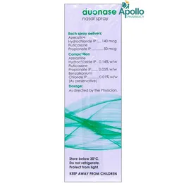 Duonase Nasal Spray 9.8 ml | Uses, Side Effects, Price | Apollo Pharmacy