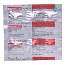 Duonem 200 Tablet | Uses, Side Effects, Price | Apollo Pharmacy