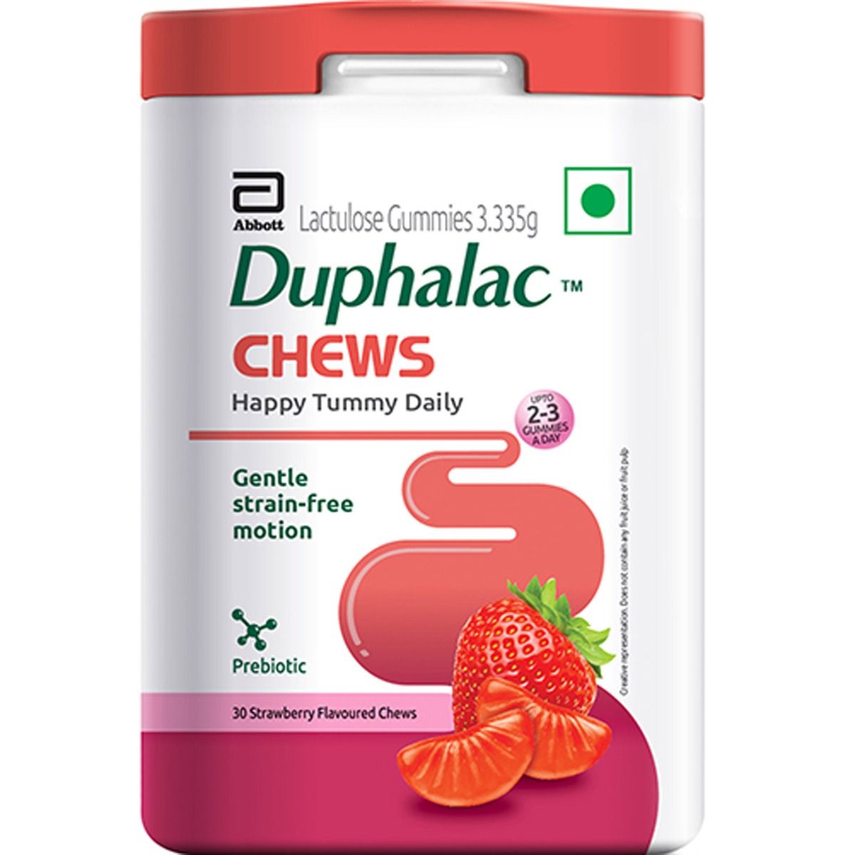 Duphalac Chews Strawberry Chewable Gummies 30's Price, Uses, Side ...