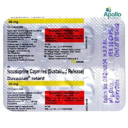 Duvadilan Retard 40 mg Capsule | Uses, Side Effects, Price | Apollo ...