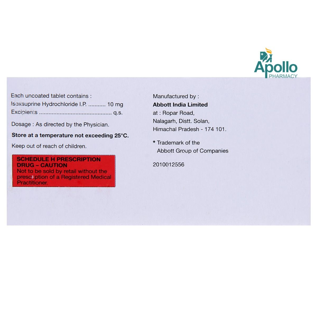 Duvadilan 10 mg Tablet 50's Price, Uses, Side Effects, Composition ...