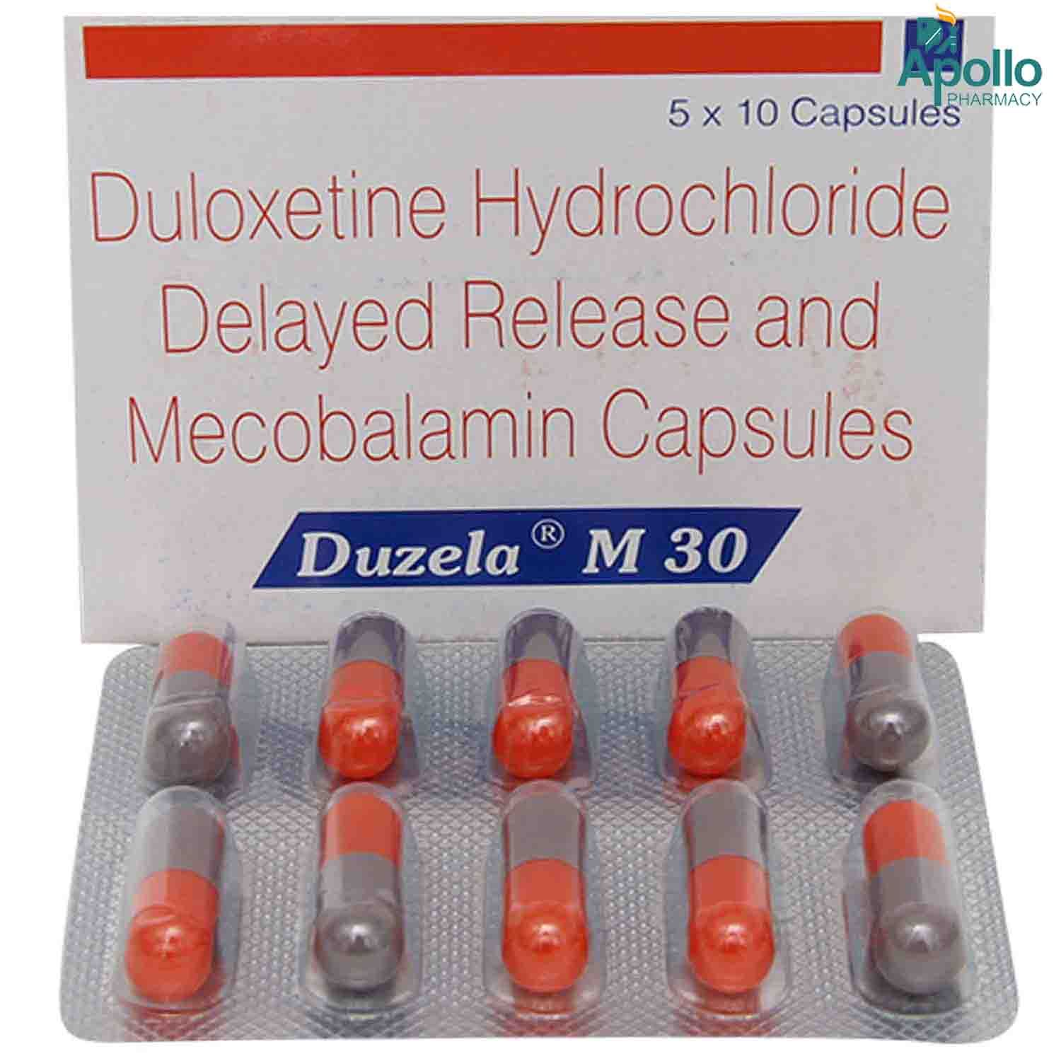 Duzela M 30 Capsule | Uses, Side Effects, Price | Apollo Pharmacy