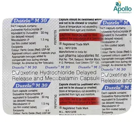 Duzela M 30 Capsule | Uses, Side Effects, Price | Apollo Pharmacy