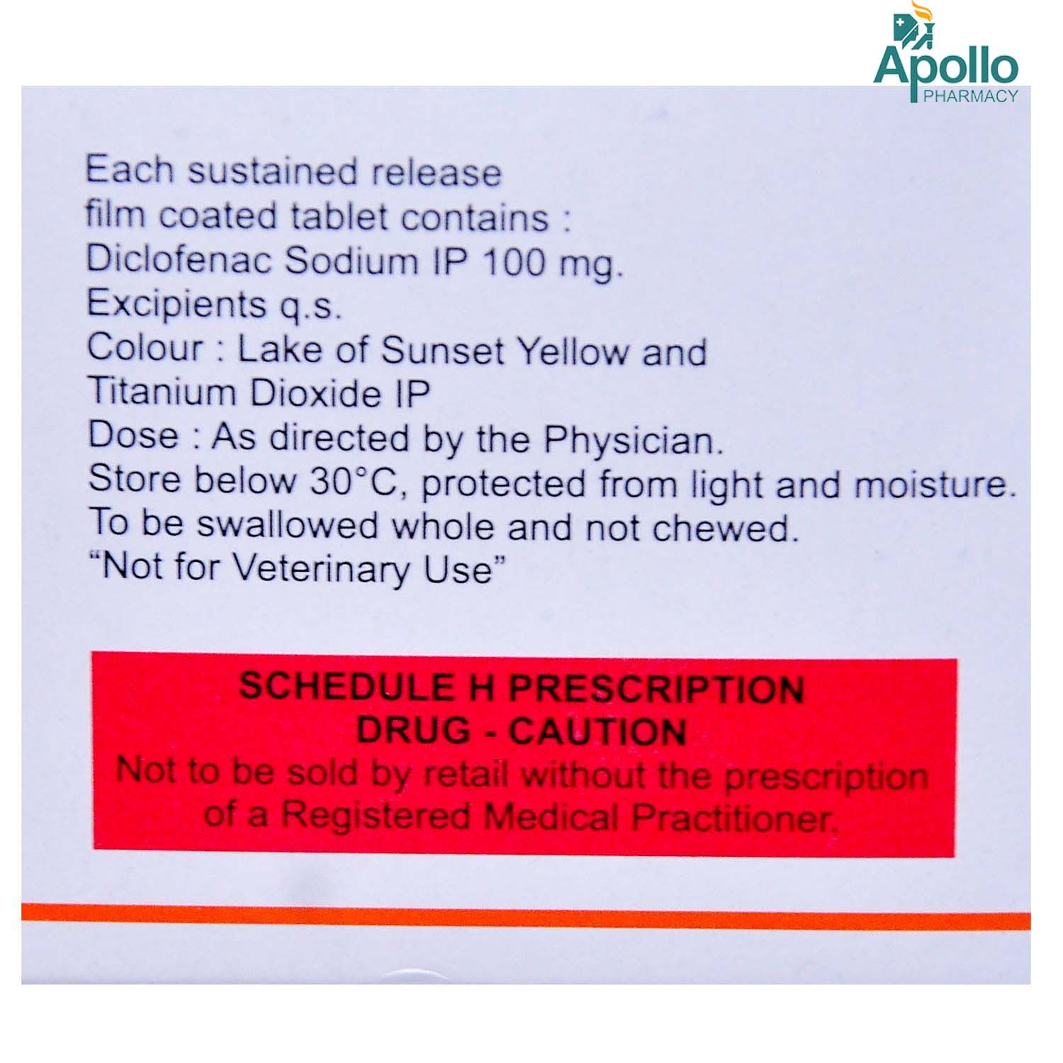 Dynapar SR 100 Tablet | Uses, Side Effects, Price | Apollo Pharmacy