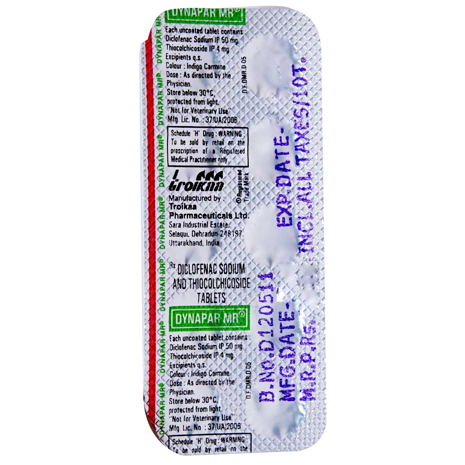 Dynapar MR Tablet | Uses, Side Effects, Price | Apollo Pharmacy