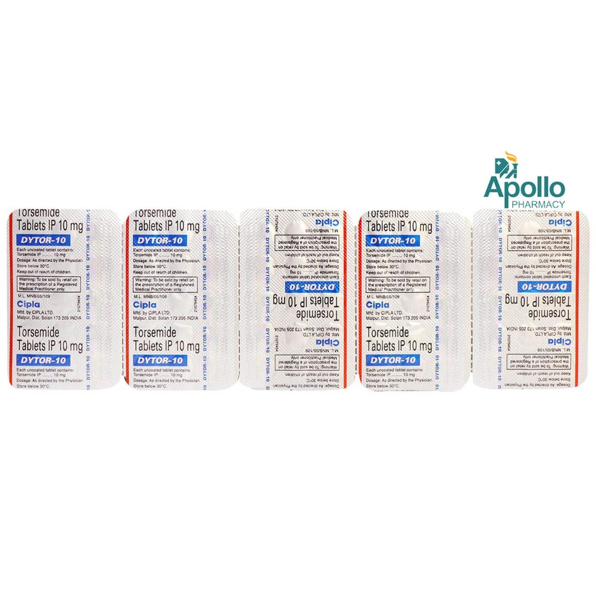 Dytor-10 Tablet 15's Price, Uses, Side Effects, Composition - Apollo ...