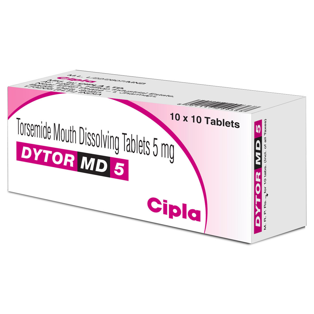 Dytor MD 5 mg Tablet 10's | Uses, Side Effects, Price | Apollo Pharmacy
