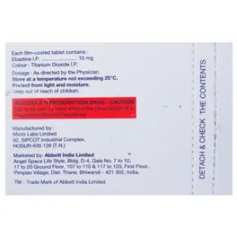 Ebasil Tablet | Uses, Side Effects, Price | Apollo Pharmacy