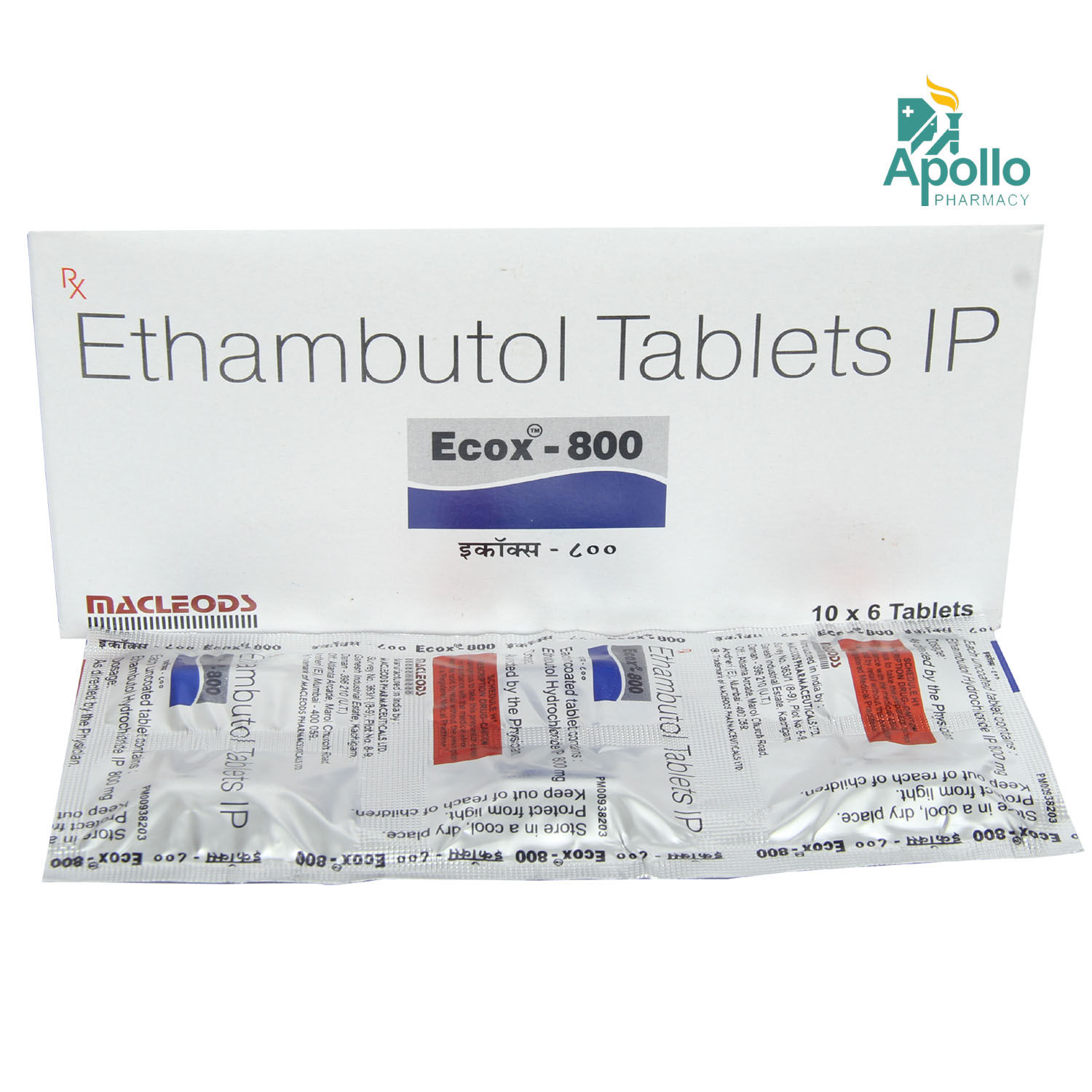 Ecox 800 mg Tablet 6's Price, Uses, Side Effects, Composition - Apollo ...