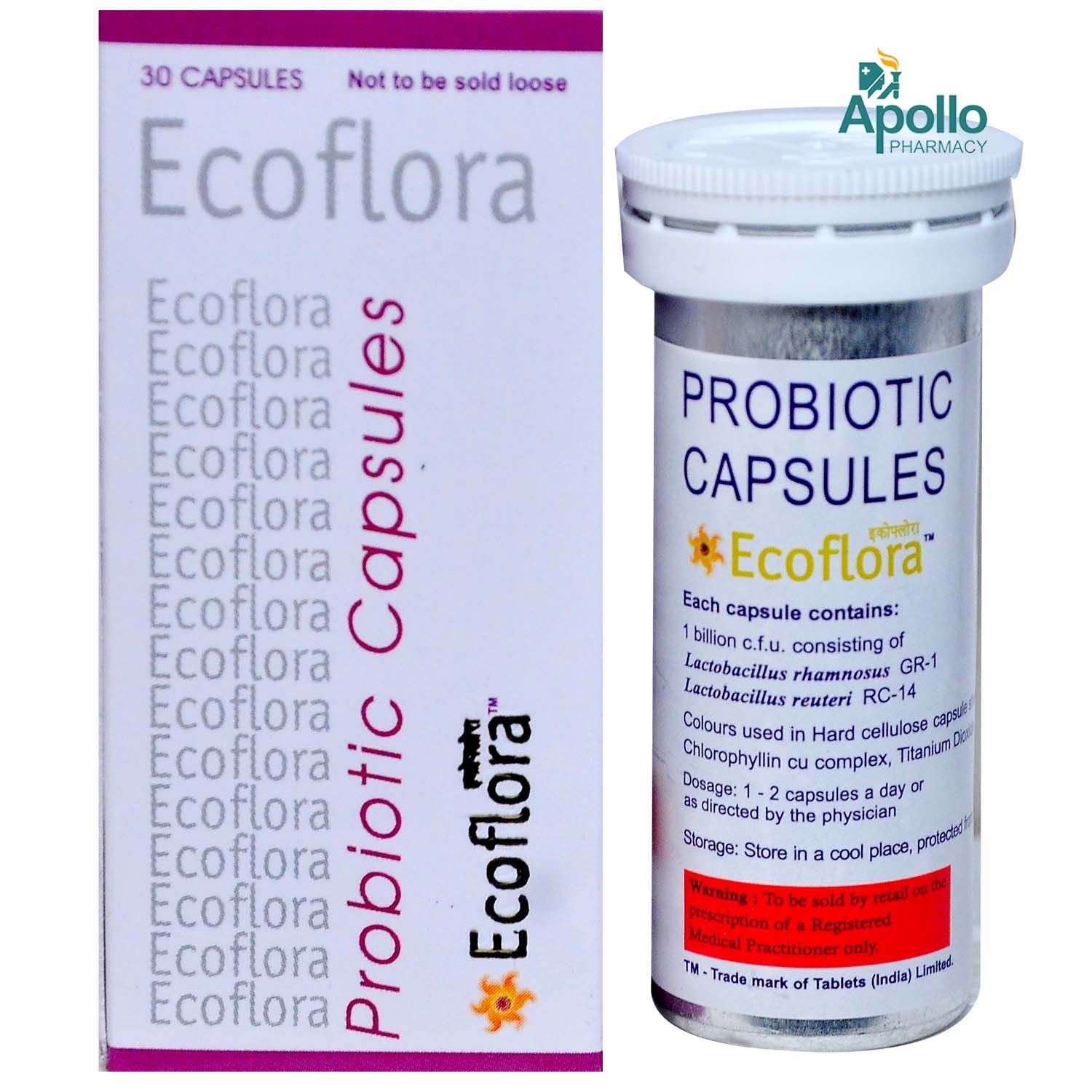 Ecoflora Capsule 30's Price, Uses, Side Effects, Composition - Apollo ...