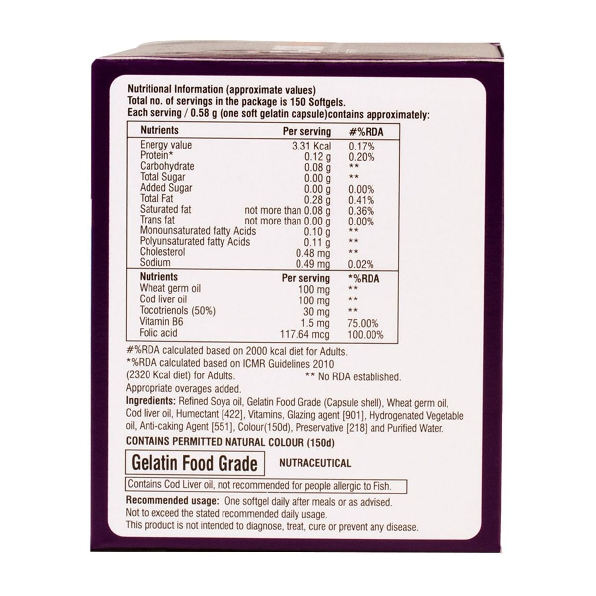 E-Cod Plus New Softgel Capsule | Uses, Side Effects, Price | Apollo ...