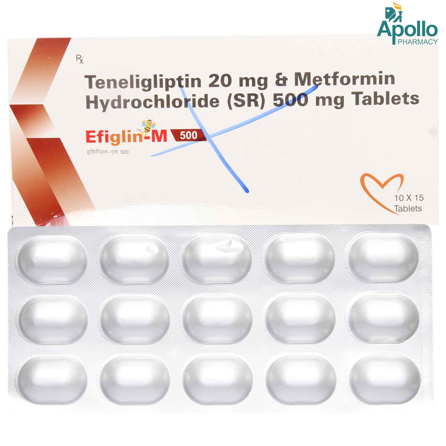 Efiglin-M 500 Tablet | Uses, Side Effects, Price | Apollo Pharmacy