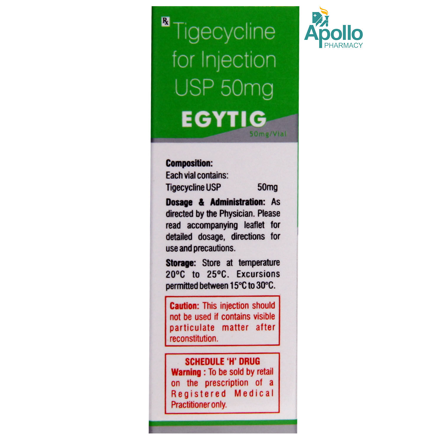 EGYTIG 50MG INJECTION Price, Uses, Side Effects, Composition - Apollo ...
