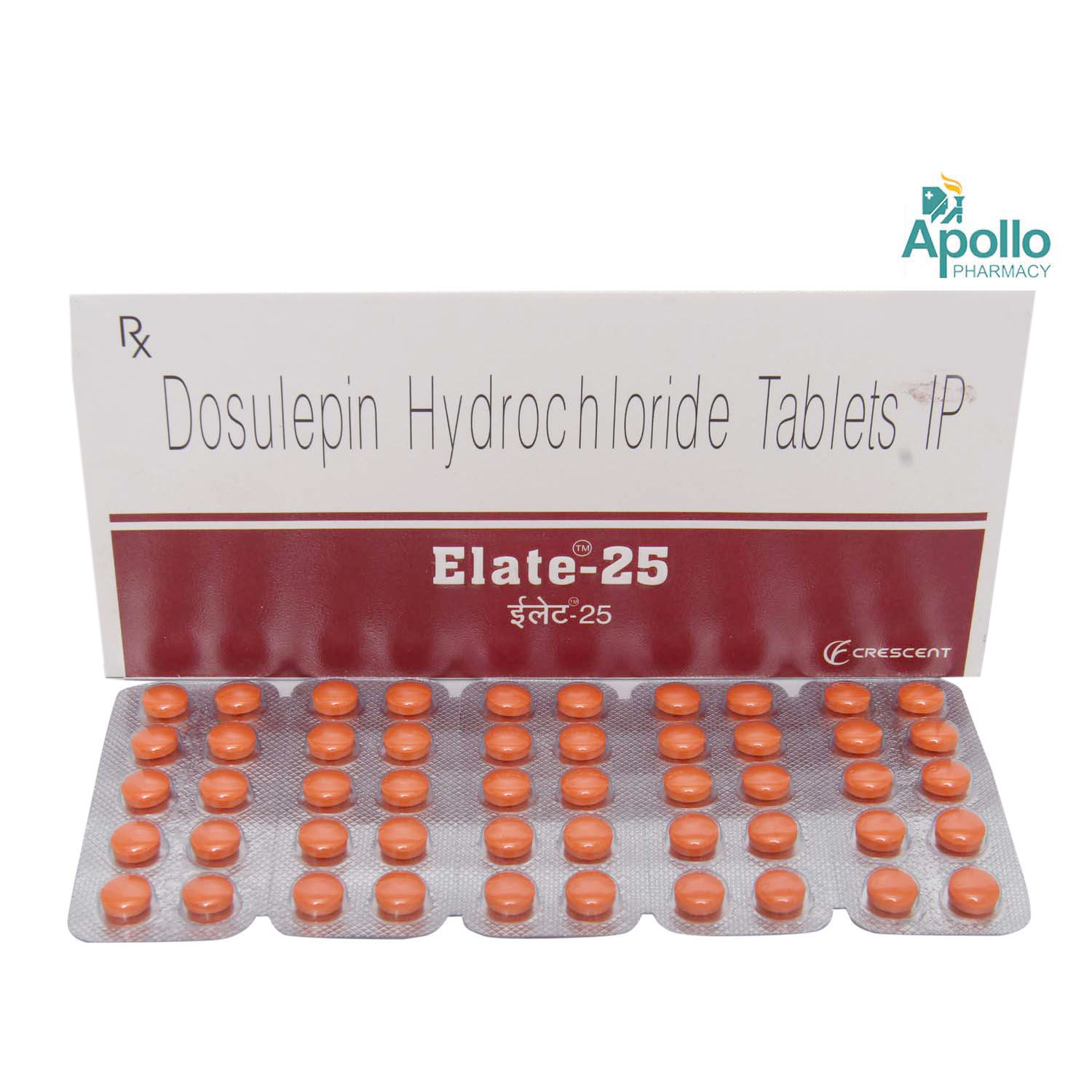 Elate 25 Tablet 10's Price, Uses, Side Effects, Composition - Apollo ...