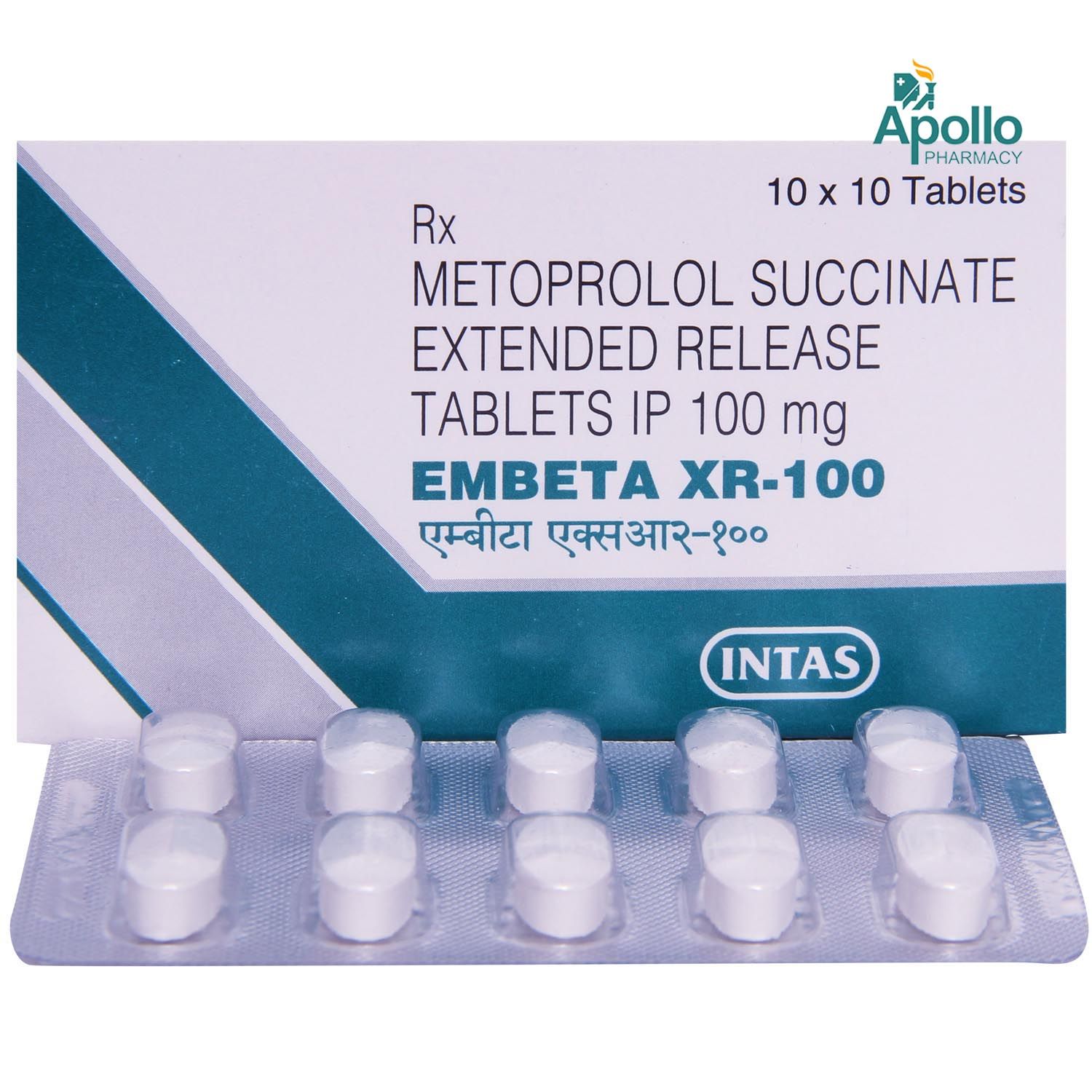 Embeta XR-100 Tablet 10's Price, Uses, Side Effects, Composition ...