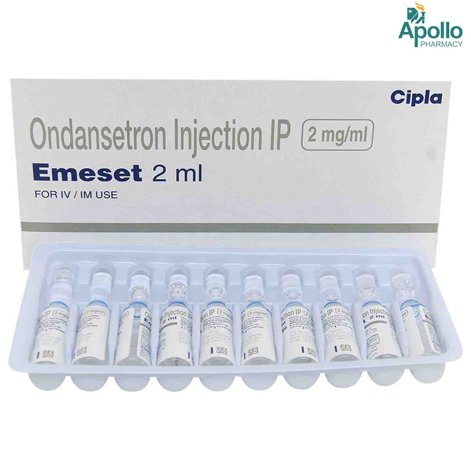 Emeset 2 Injection 2 ml Price, Uses, Side Effects, Composition - Apollo ...