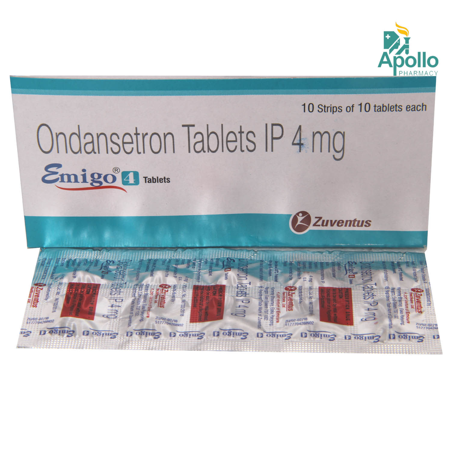 Emigo 4 mg Tablet 10's Price, Uses, Side Effects, Composition - Apollo ...